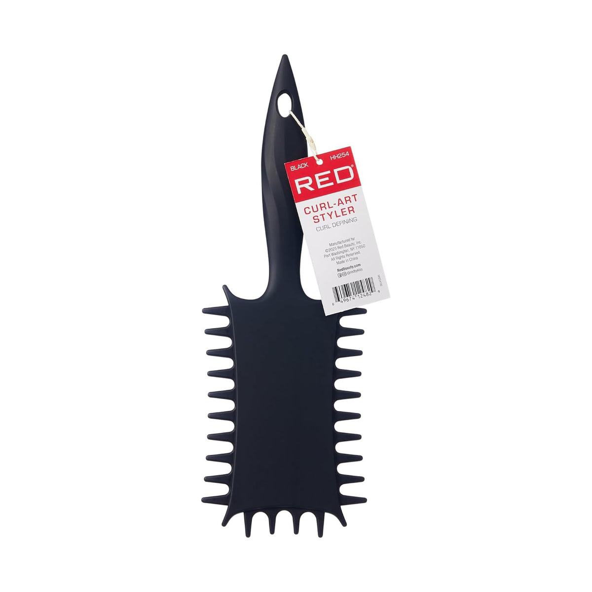 Red By Kiss Curl Art Styler Dual Brush Design 3-Sided Edge Comb ...