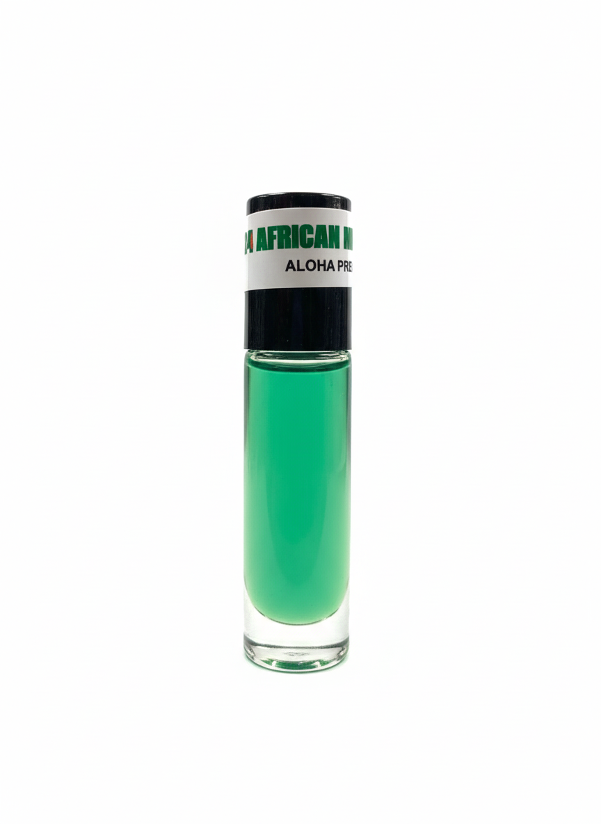 Aloha Roll-on Perfume African Musk Green Unisex Fresh & Earthy Eleganc ...