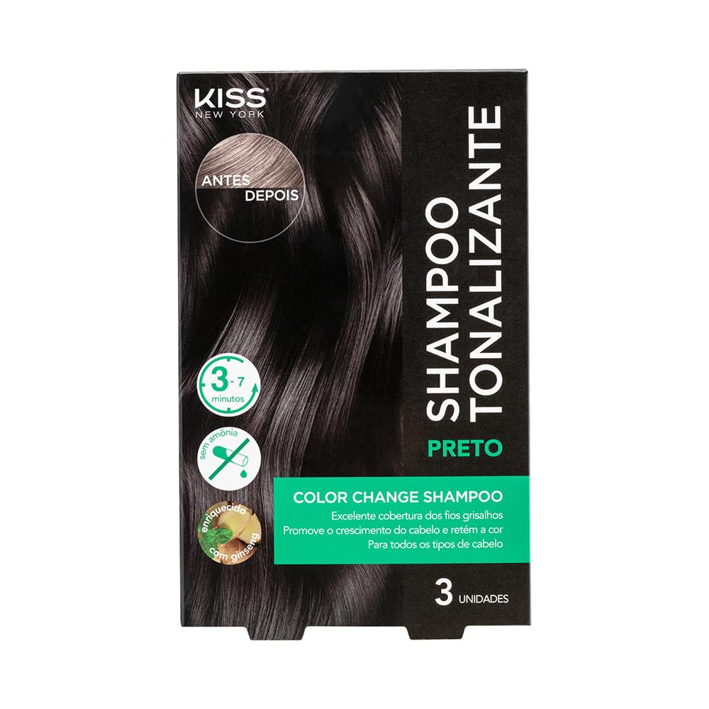 Color Change Shampoo Black CCS01D1 Easy, Long-Lasting, Natural-Looking ...