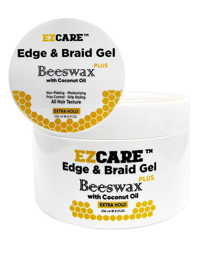 EZ Edges Control Beeswax with Coconut Oil 16oz Extra Hold, Smoothing F ...