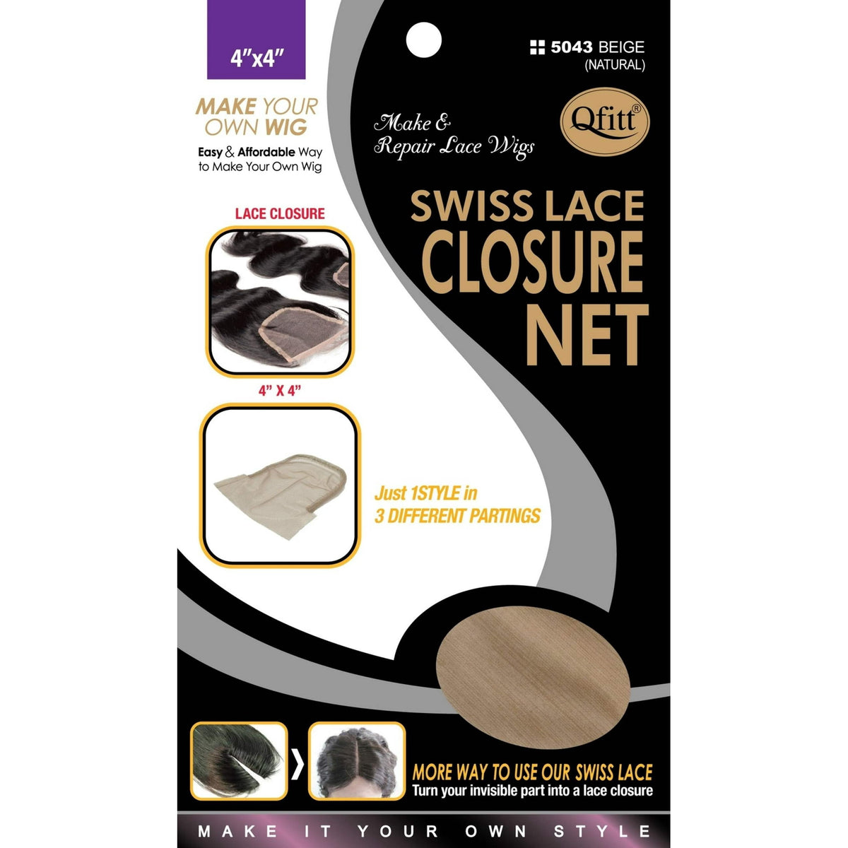 QFITT SWISS LACE CLOSURE NET – Diamond Beauty Online