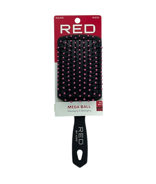 RED BY KISS Square Designed Ball Tipped Detangle Brush – Diamond Beauty ...